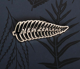 New Zealand Fern Lapel Badges - 163B SET of 5 – New Zealand Souvenirs ...